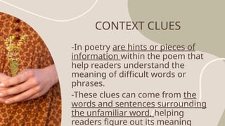 Poetry Context Clues, Affixes and Author | PPTX