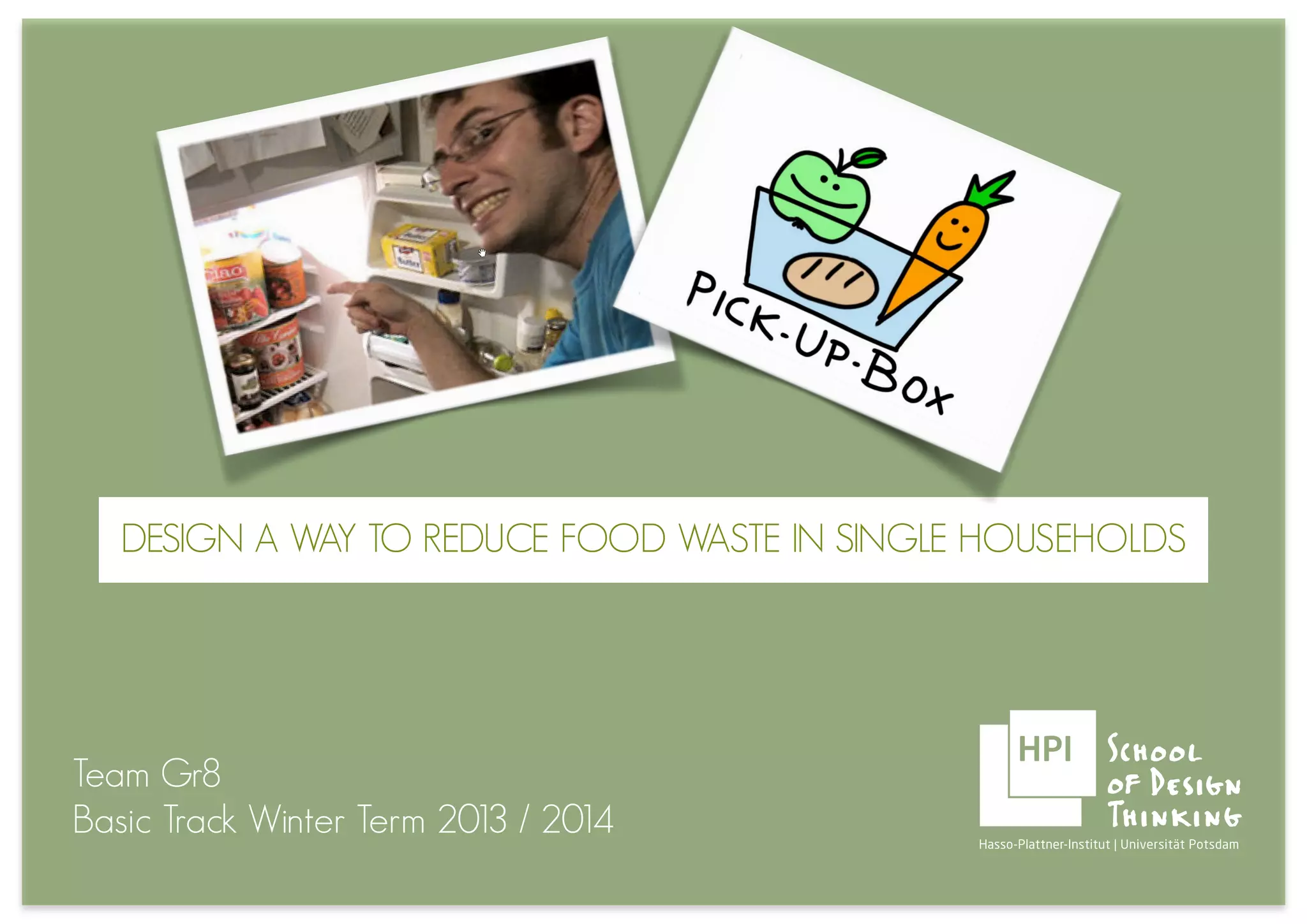 How to design a way to reduce food waste in single households - THE ...