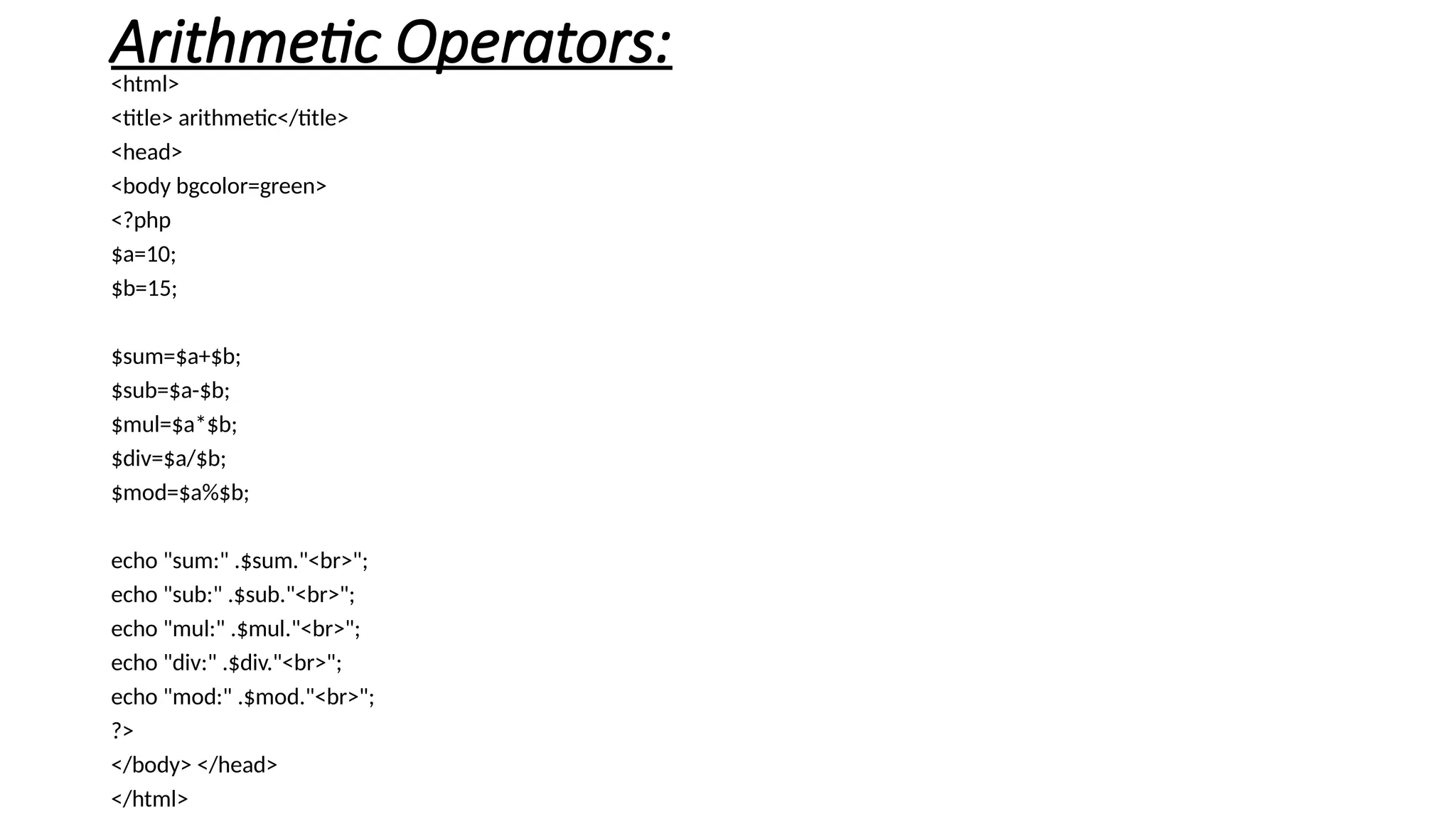 Gr 8-Lesson 7(PHP). powerpoint explanation | PPTX
