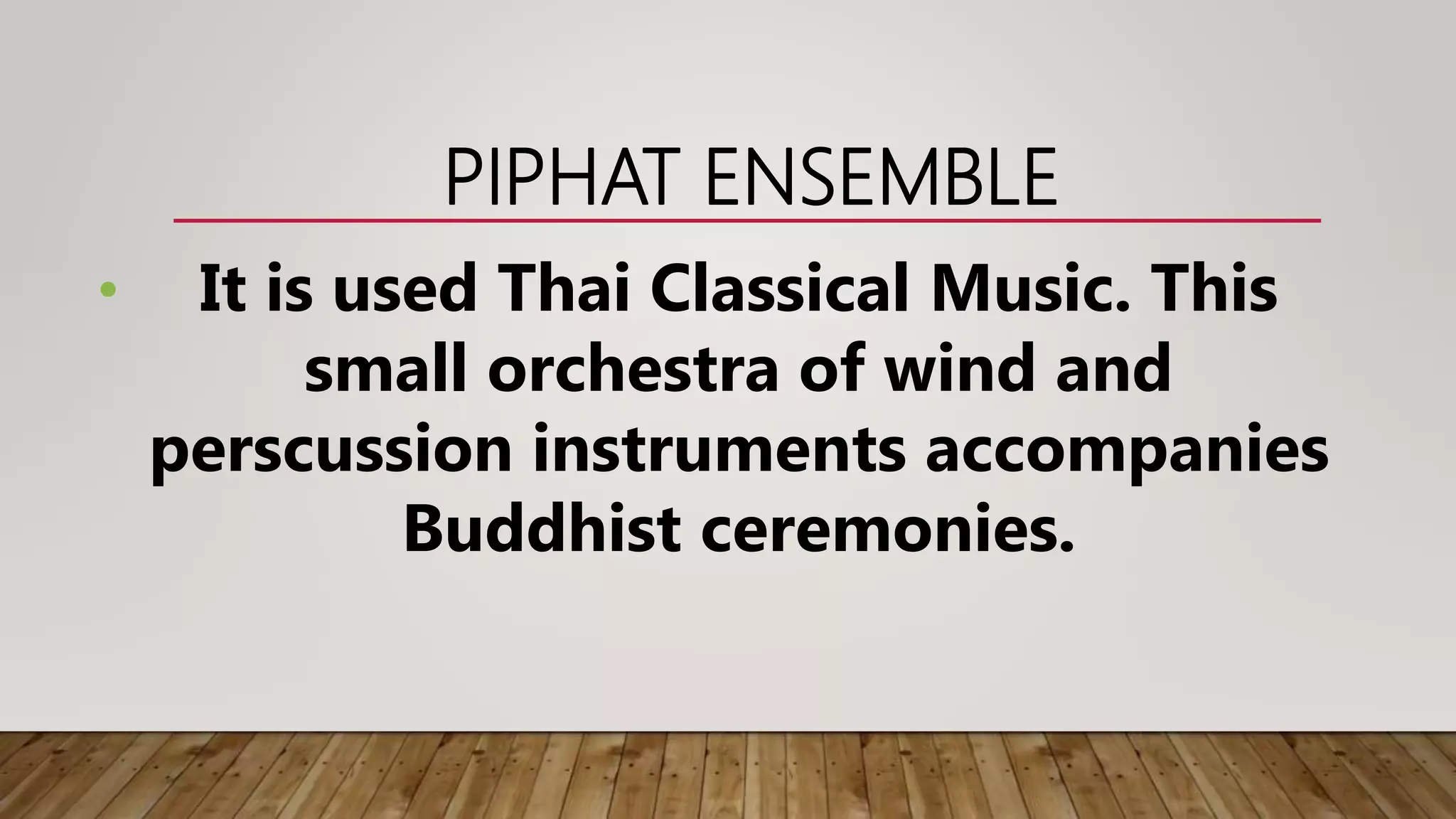 Gr 8 music of Thailand | PPTX | Music | Entertainment