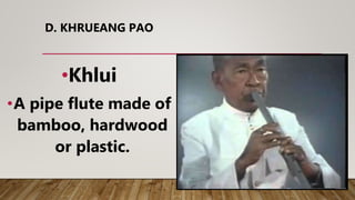 Gr 8 music of Thailand | PPTX