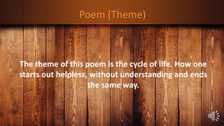 All The World is a Stage (poetry analysis) | PDF