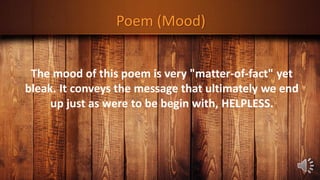 All The World is a Stage (poetry analysis) | PDF