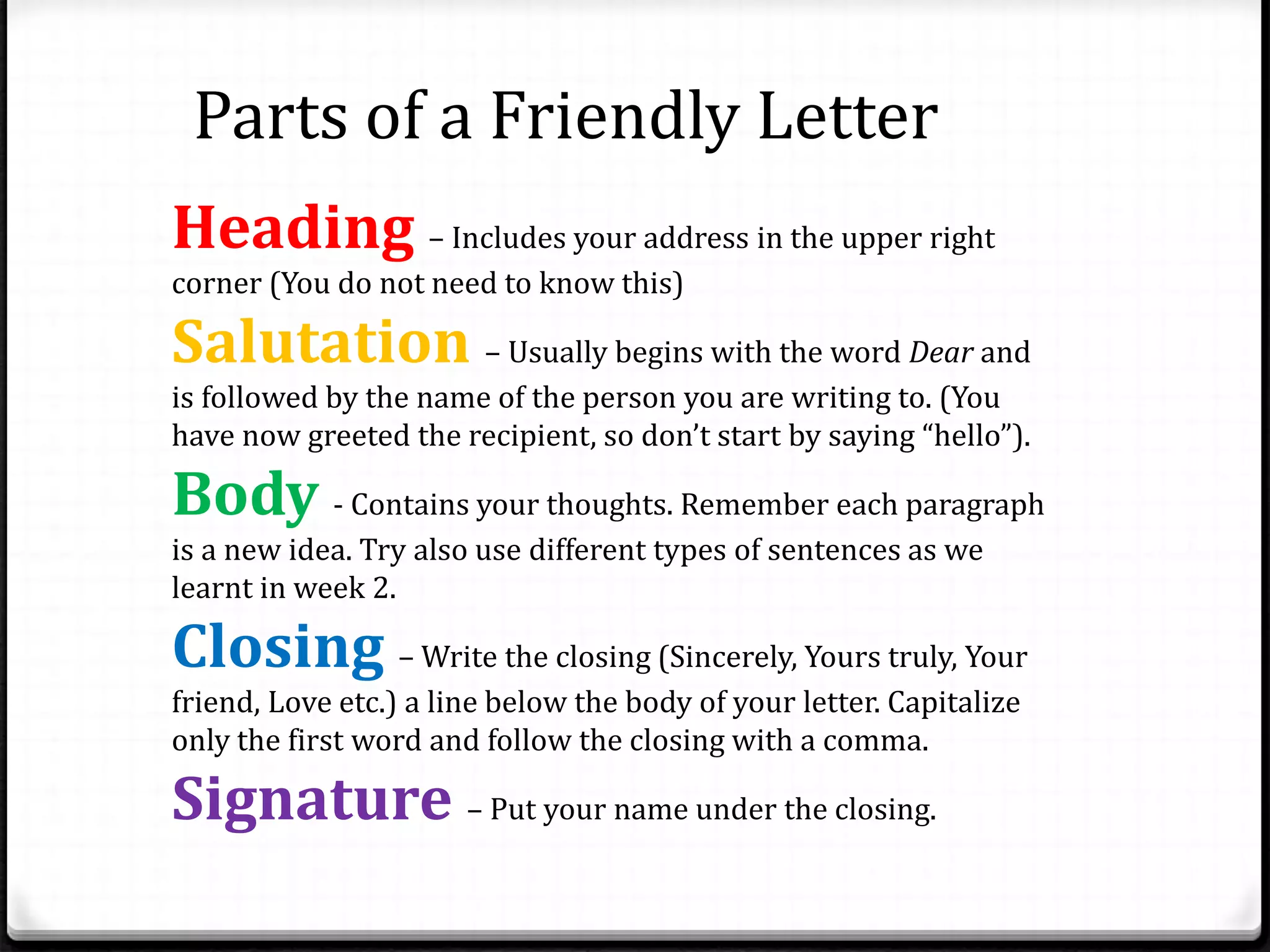 Informal Letter Writing | PPT