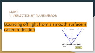 Grade 8- light-Reflection and refraction | PPTX