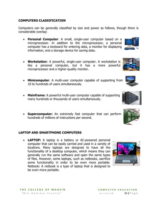 Fundamentals of Computer | PDF