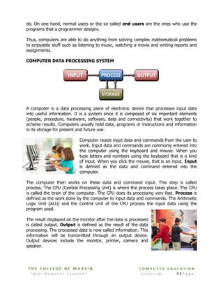 Fundamentals of Computer | PDF