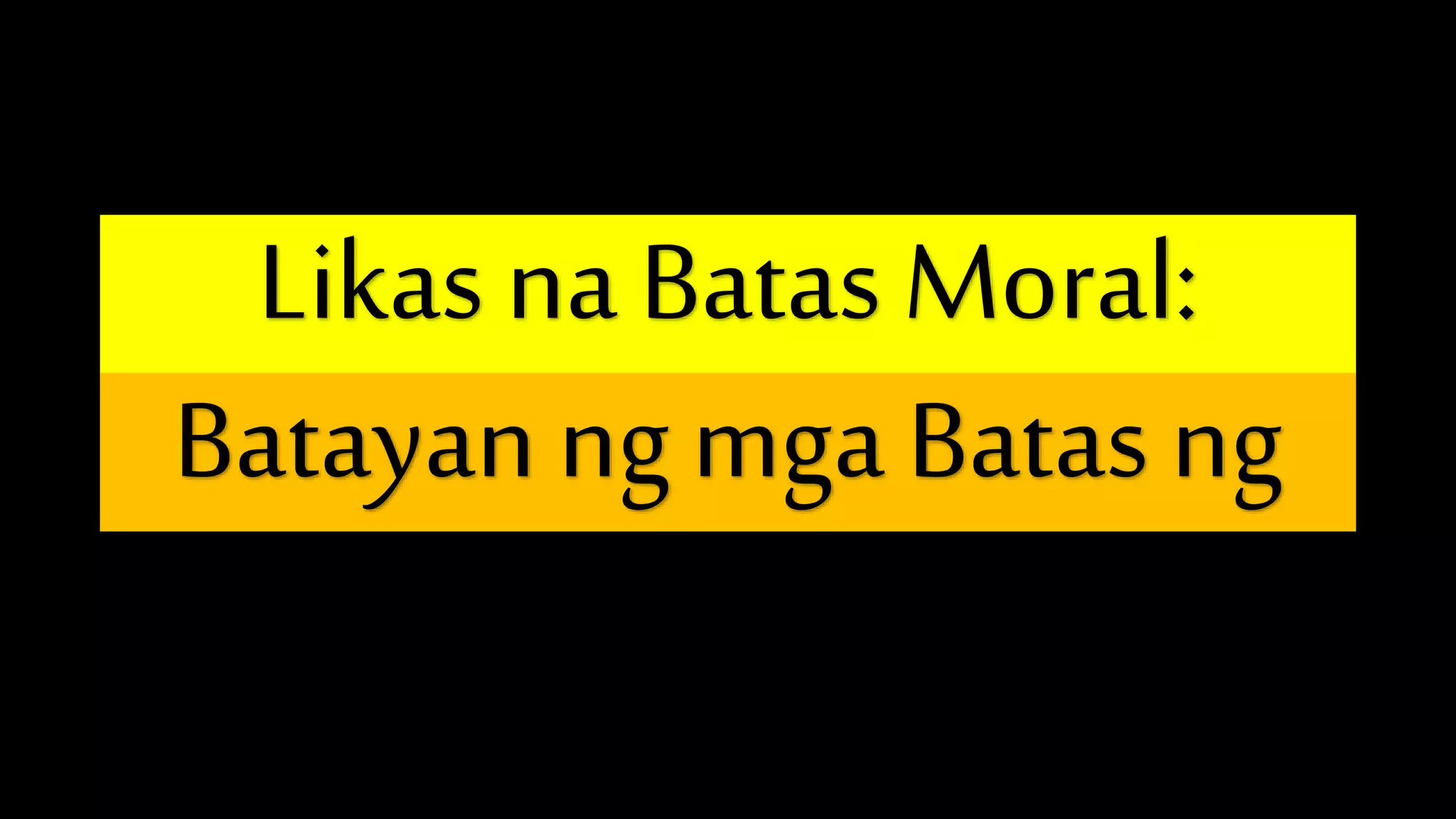 Batas moral | PPTX