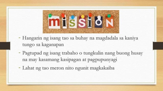 ESP 9 Modyul14 Personal na Pahayag ng Misyon sa Buhay | PPTX