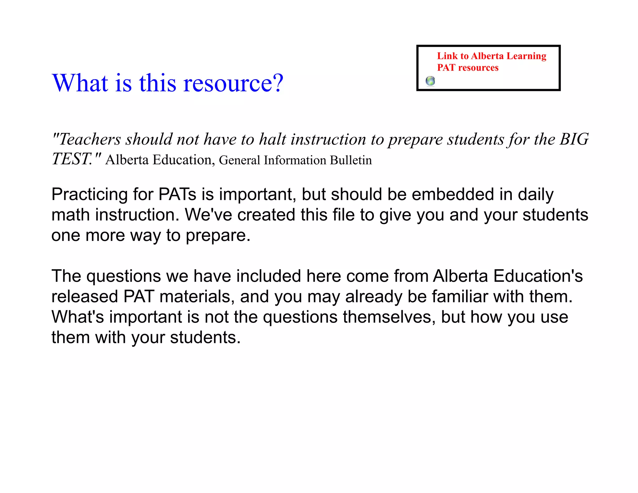 Grade 9 2010 Assessment Highlights PAT Review | PDF
