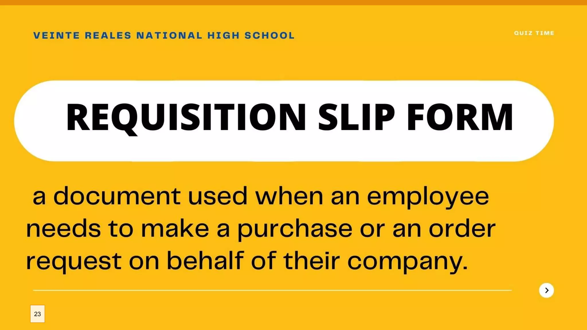 Electrical Installation Maintenance Grade 9 'Requisition Slip Form' | PPTX