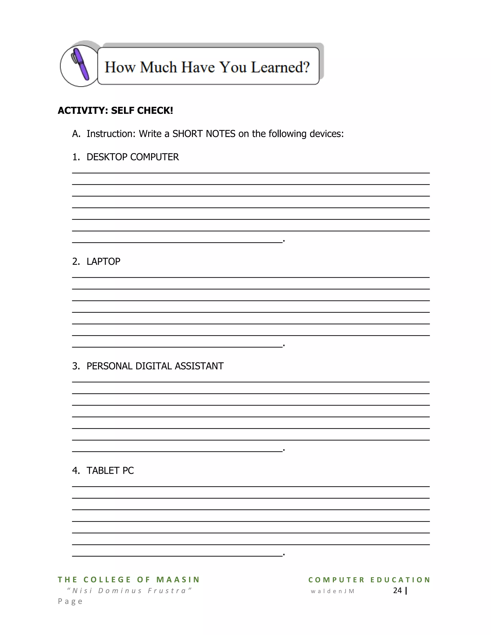 Performing Computer Operations (PCO) | PDF