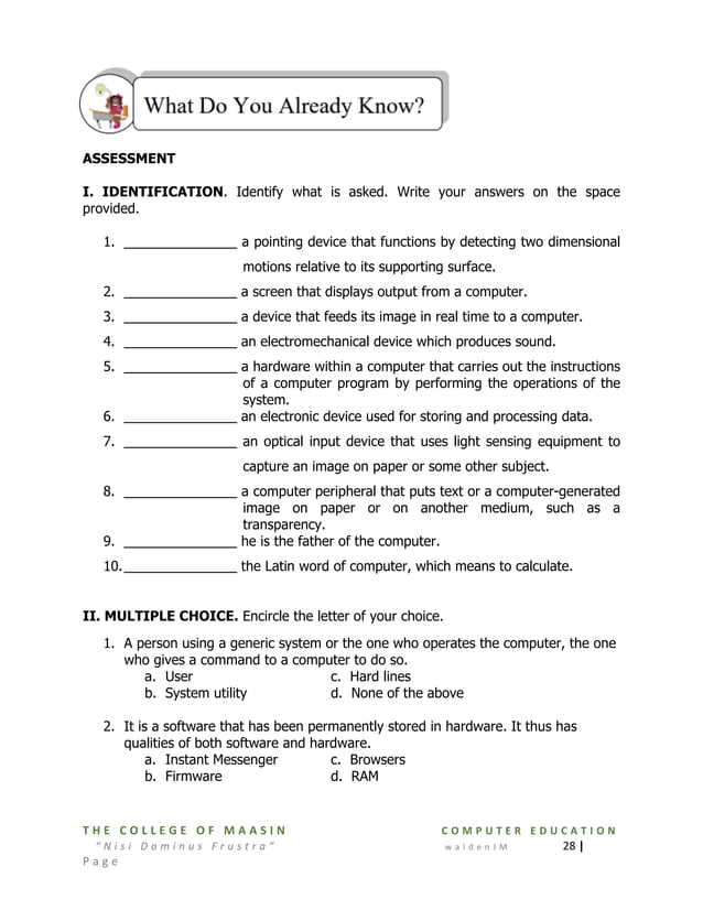 Performing Computer Operations (PCO) | PDF