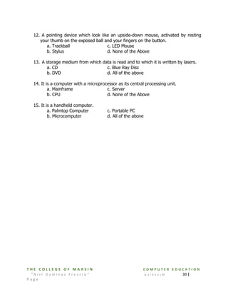 Performing Computer Operations (PCO) | PDF