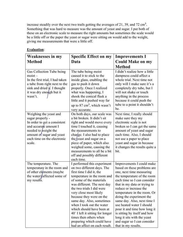 Yeast Lab Report | PDF