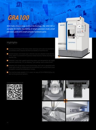 Jingdiao GRA100 - 5 axis High Speed Mill | PDF