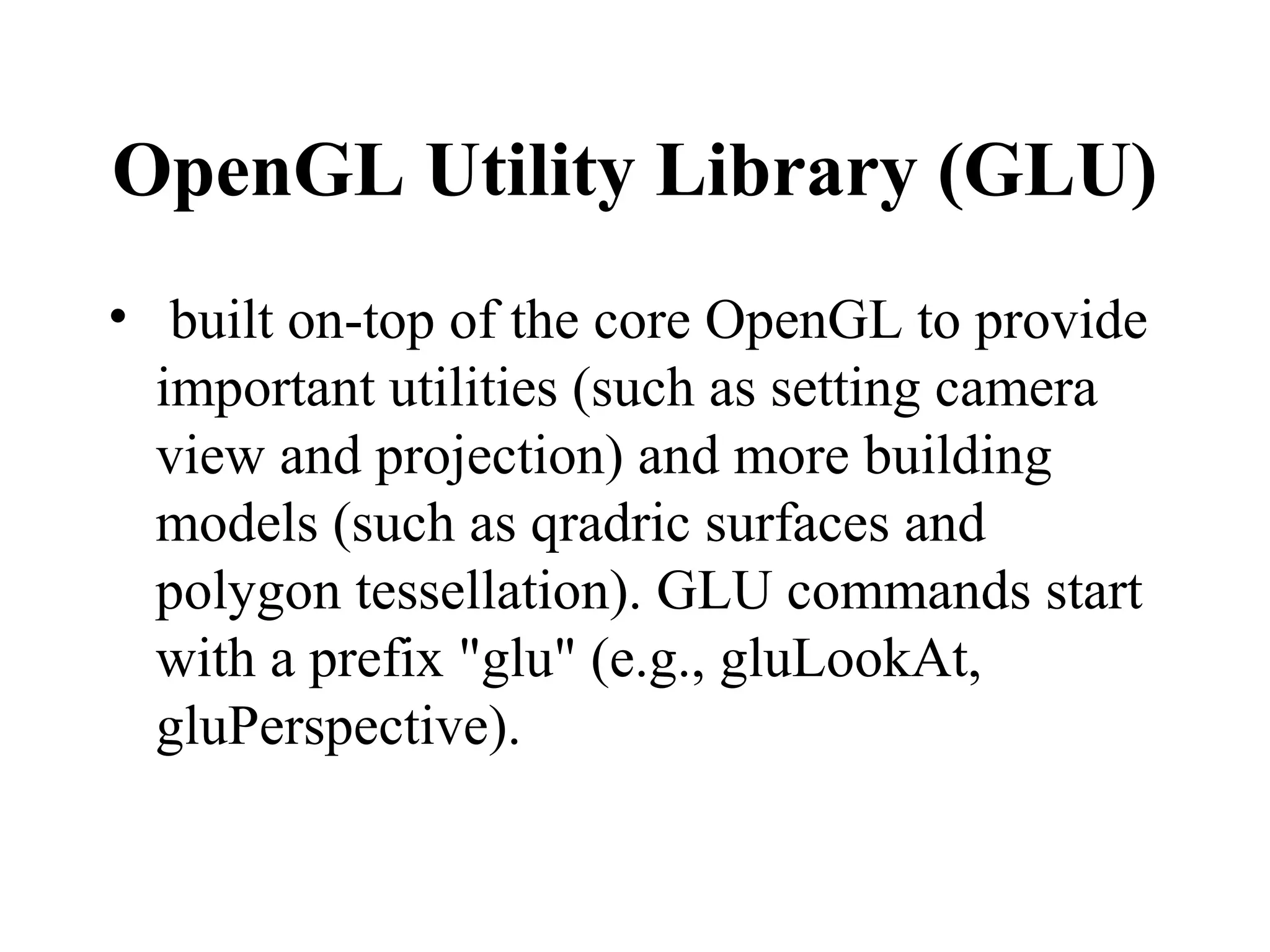 Open Graphics Library | PPT