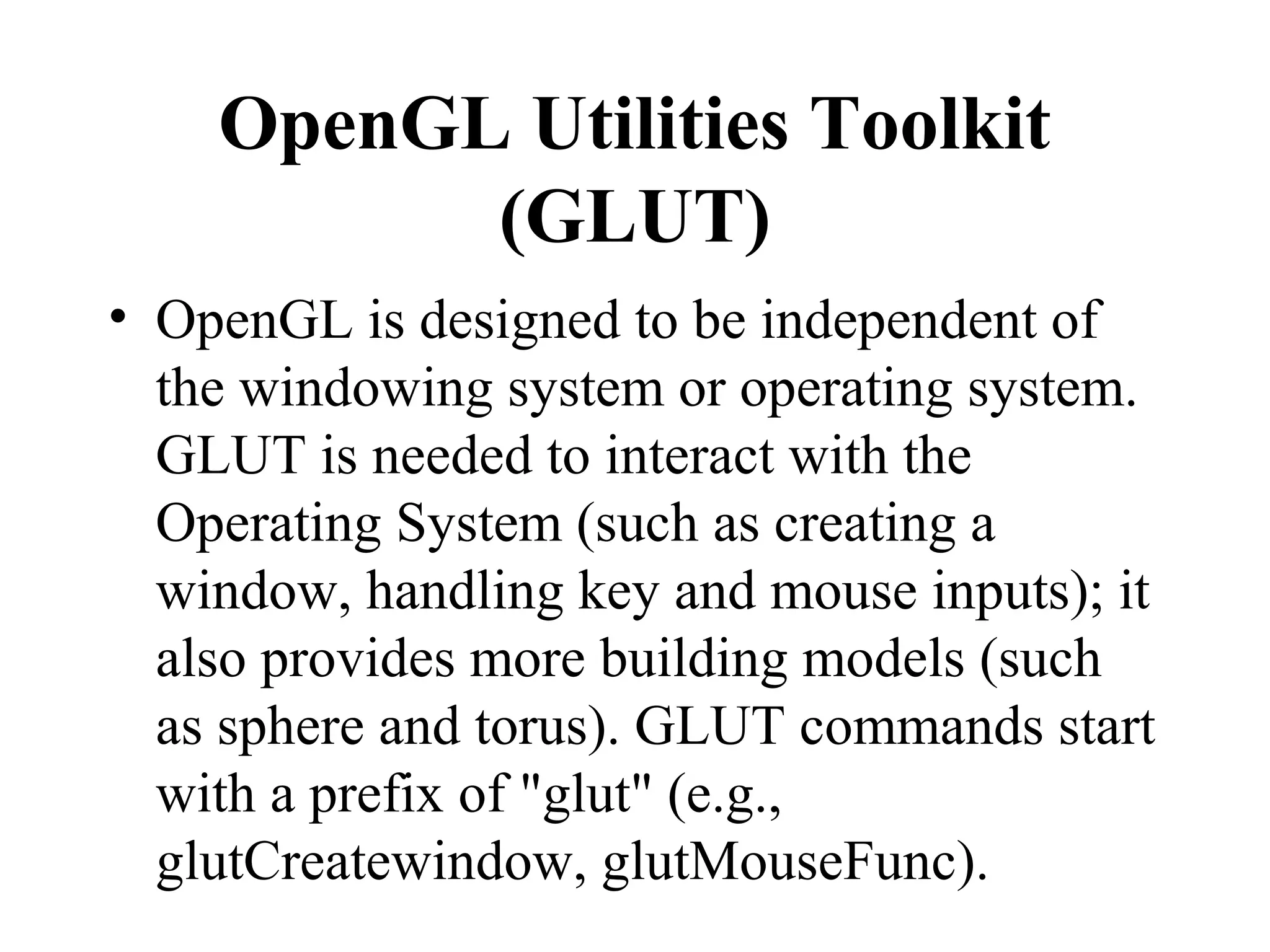 Open Graphics Library | PPT