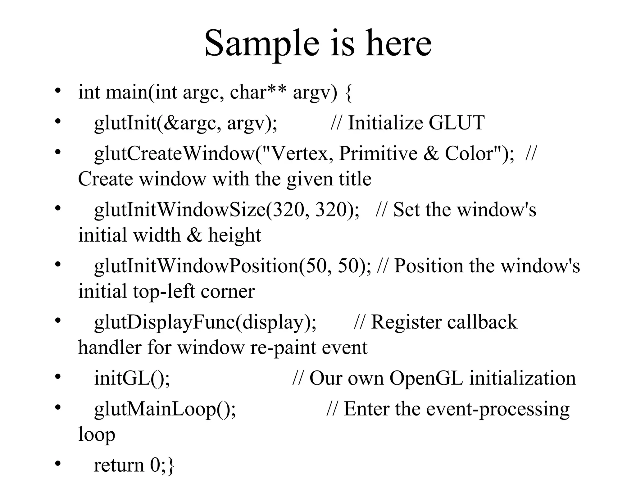 Open Graphics Library Ppt 