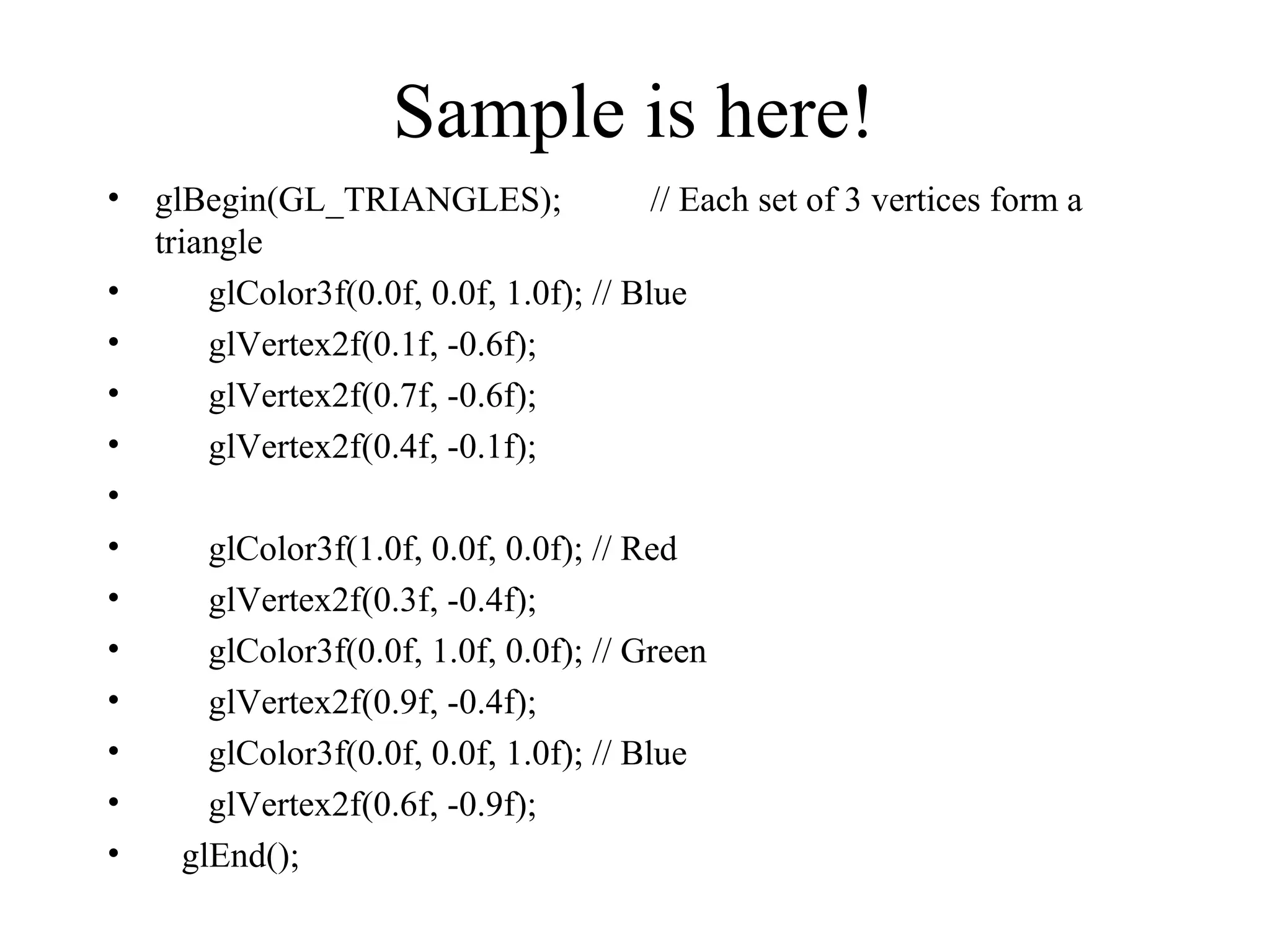 Open Graphics Library Ppt 