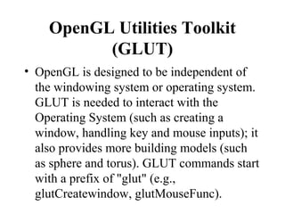 Open Graphics Library | PPT