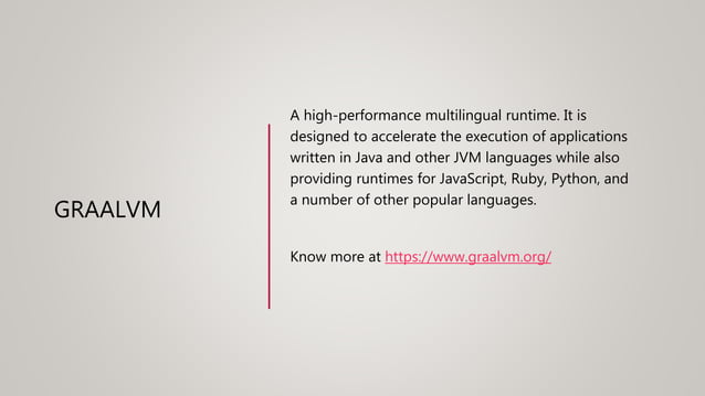 Introduction to GraalVM | PPTX