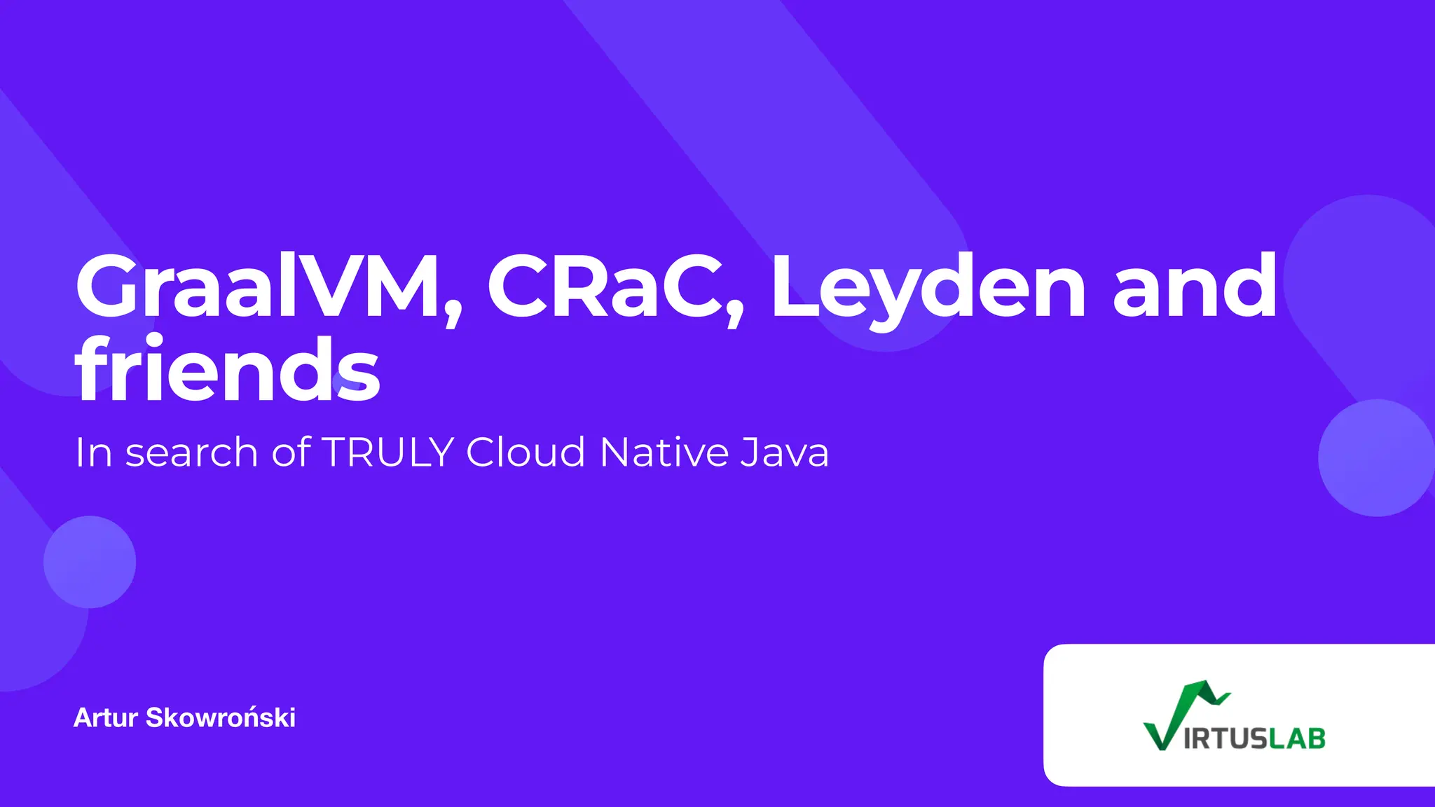 GraalVM, CRaC, Leyden and friends | PDF