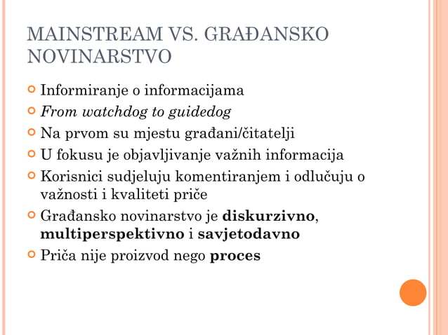 Građansko novinarstvo | PPT