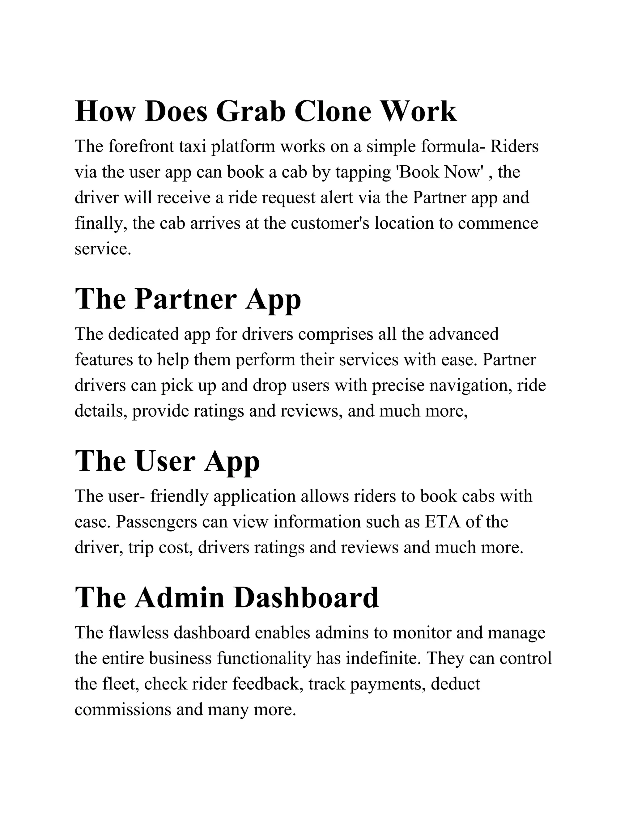 Grab clone app | PDF