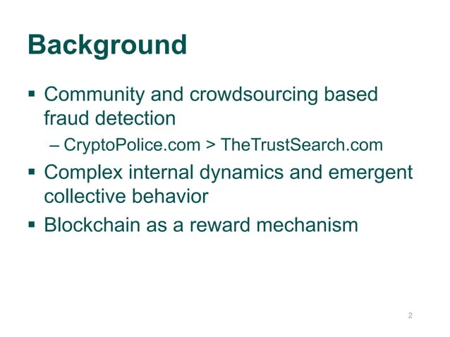 Simulation Based Evaluation and Tuning of Distributed Fraud Detection Algorithm | PPT