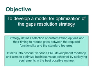 Optimization of Gaps Resolution Strategy in Implementation of ERP ...