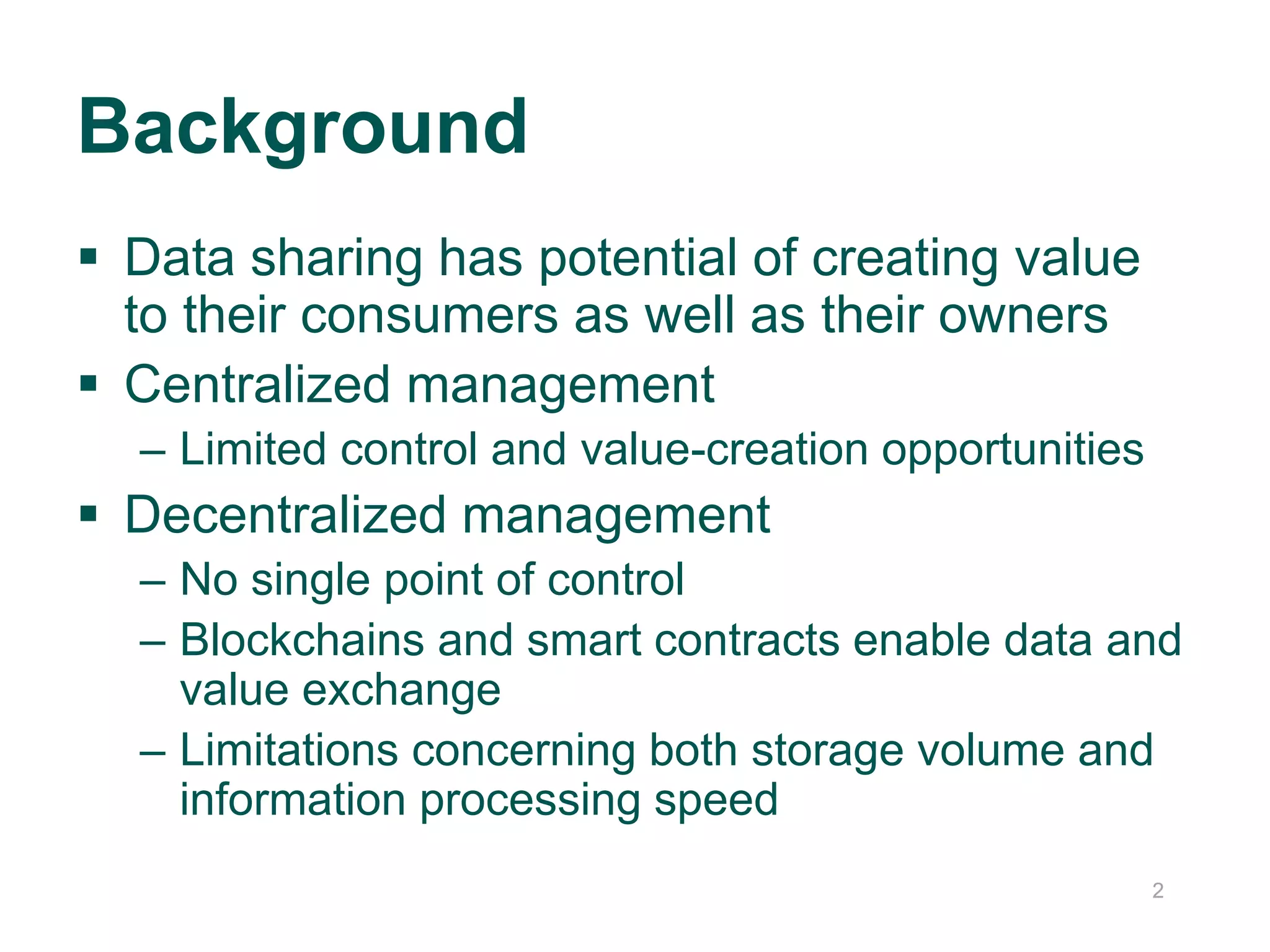 Blockchain Enabled Distributed Storage And Sharing Of Personal Data