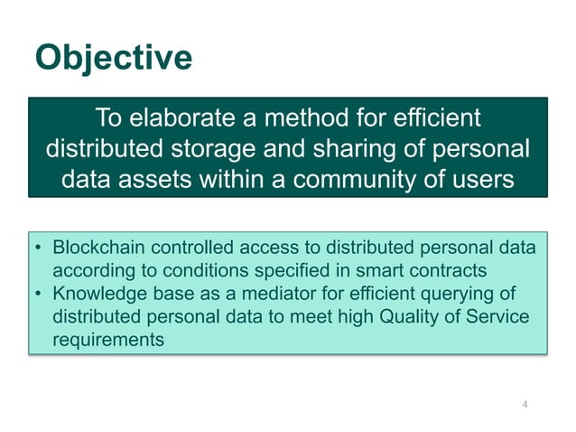 Blockchain Enabled Distributed Storage And Sharing Of Personal Data