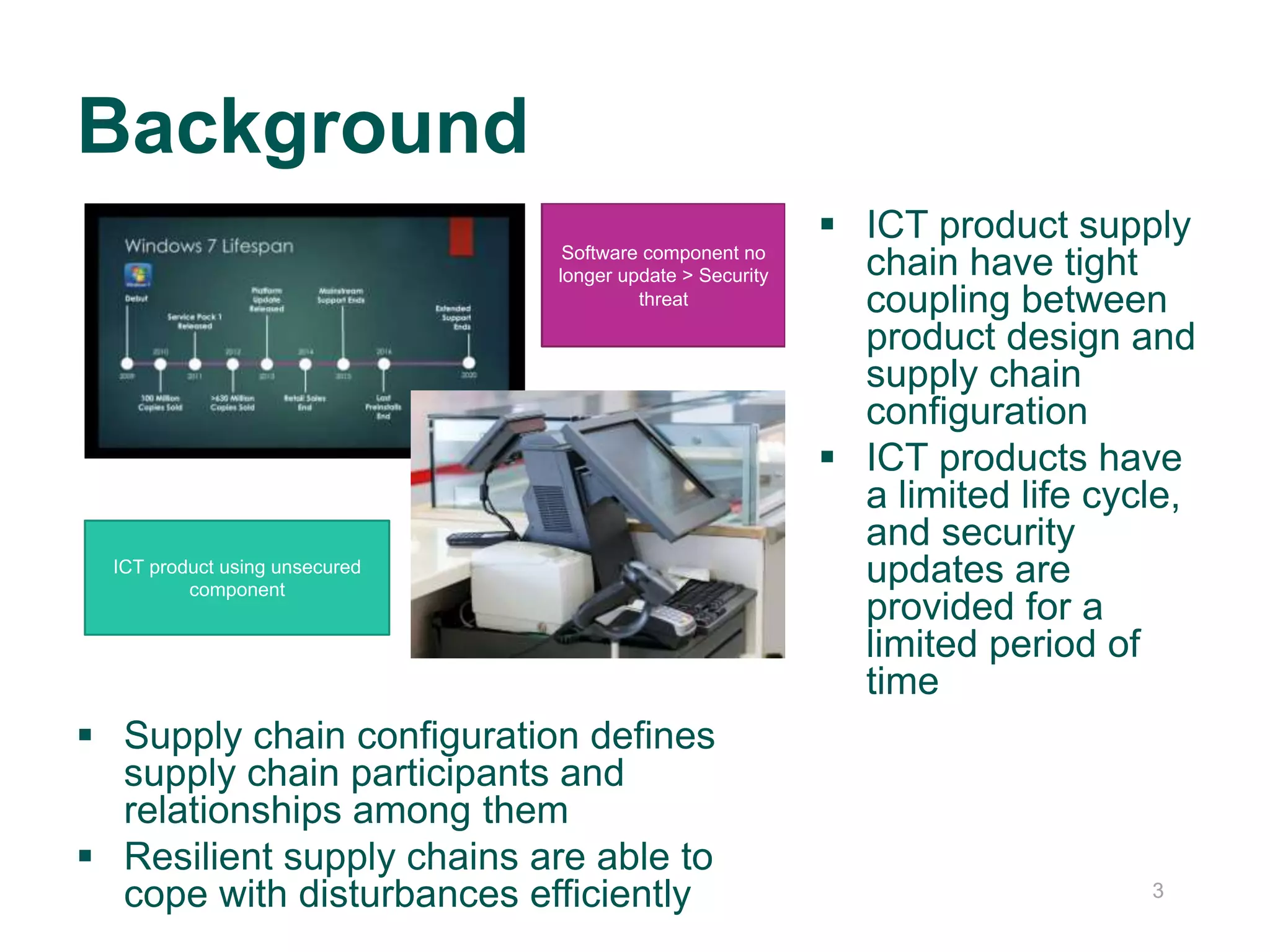 Product Life-Cycle Perspective on ICT Product Supply Chain Resilience | PPT