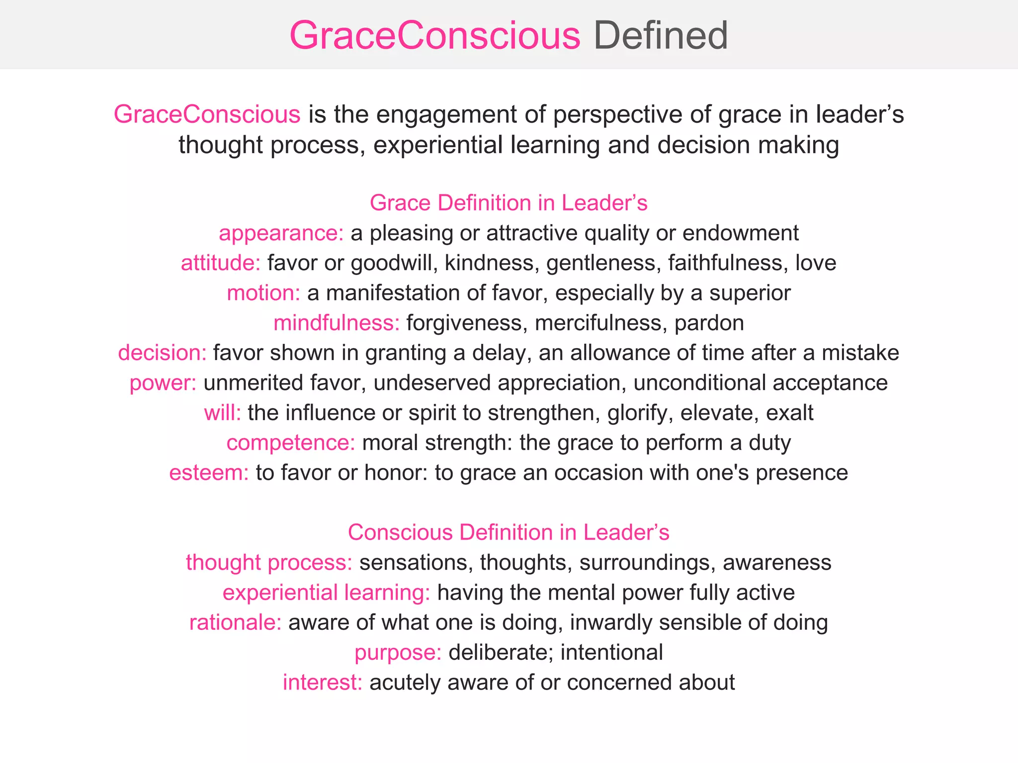 Grace Conscious Engagement | PPTX