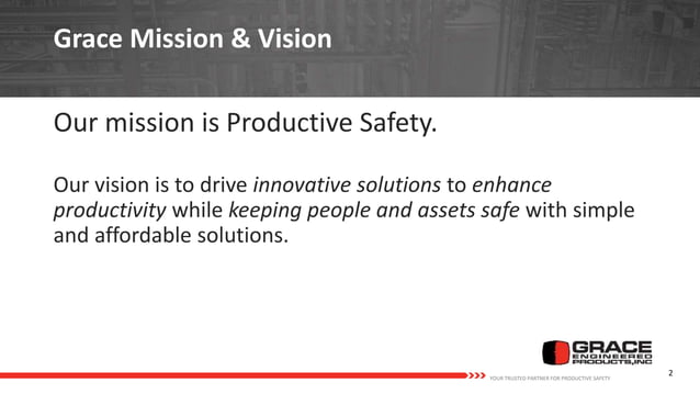 Grace Engineered Products Culture Document- Mission and Culture | PPT