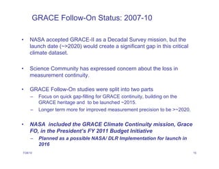 WE1.L10 - GRACE Applications to Regional Hydrology and Water Resources ...