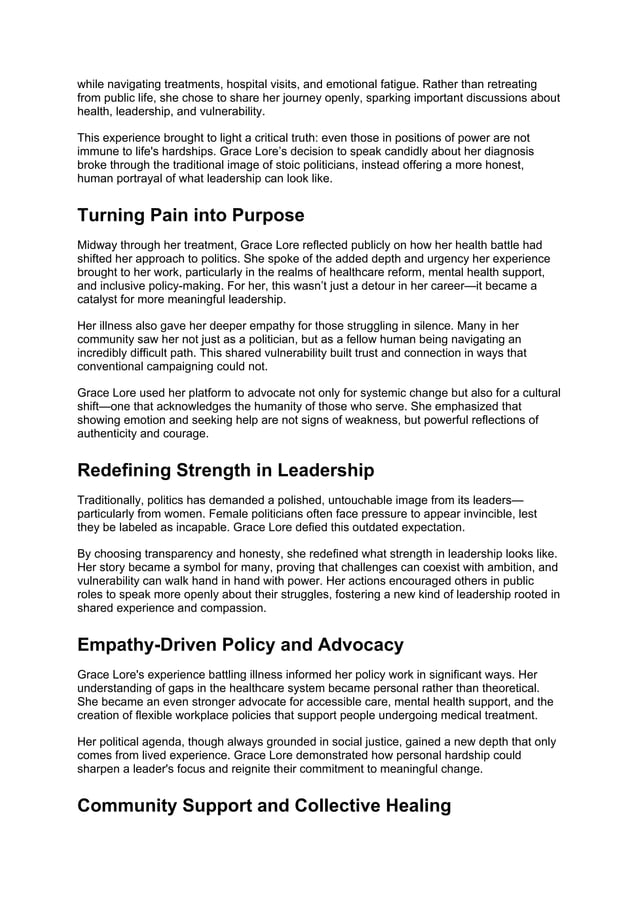 Grace Lore – Leading Through Challenge with Courage | PDF