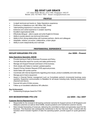 Grace ng resume | PDF