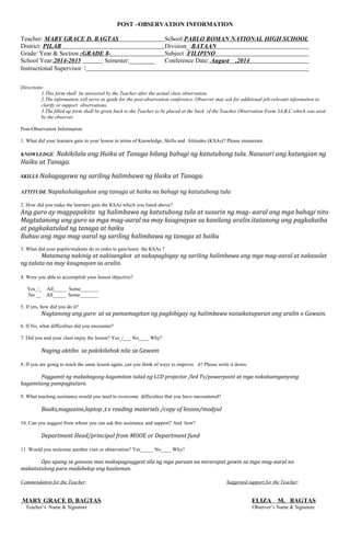 Grace pre observation aug 2014 nov | DOC