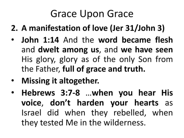 Grace upon grace | PPTX