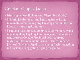 Graciano lopez jaena | PPTX