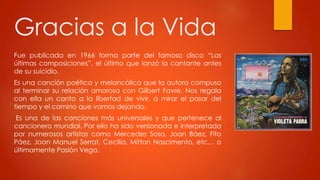 Gracias a la vida | PPTX