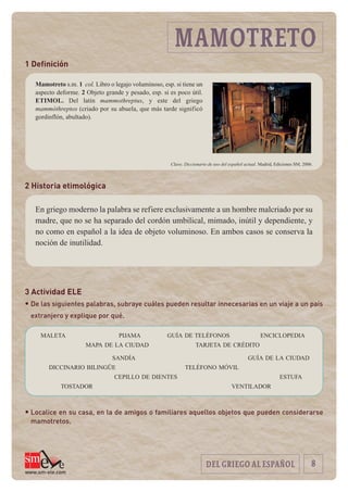 ¡Gracias etimologa! del griego al espanol | PDF