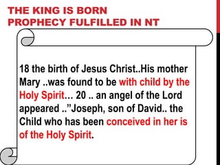 Gracious Jesus 1: The King is Born | PPTX