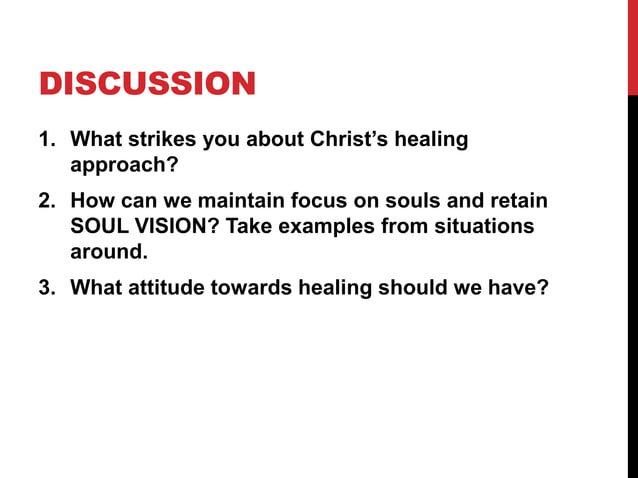 Gracious Jesus 29 Jesus Heals | PPTX