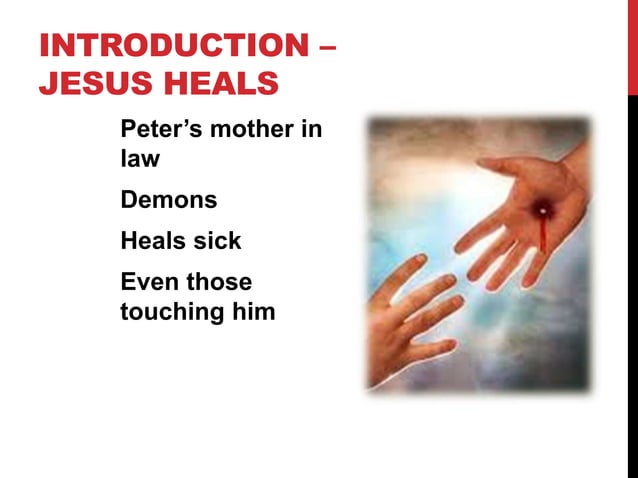 Gracious Jesus 29 Jesus Heals | PPTX
