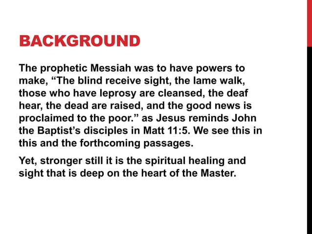 Gracious Jesus 33 The Lame Walk | PPTX