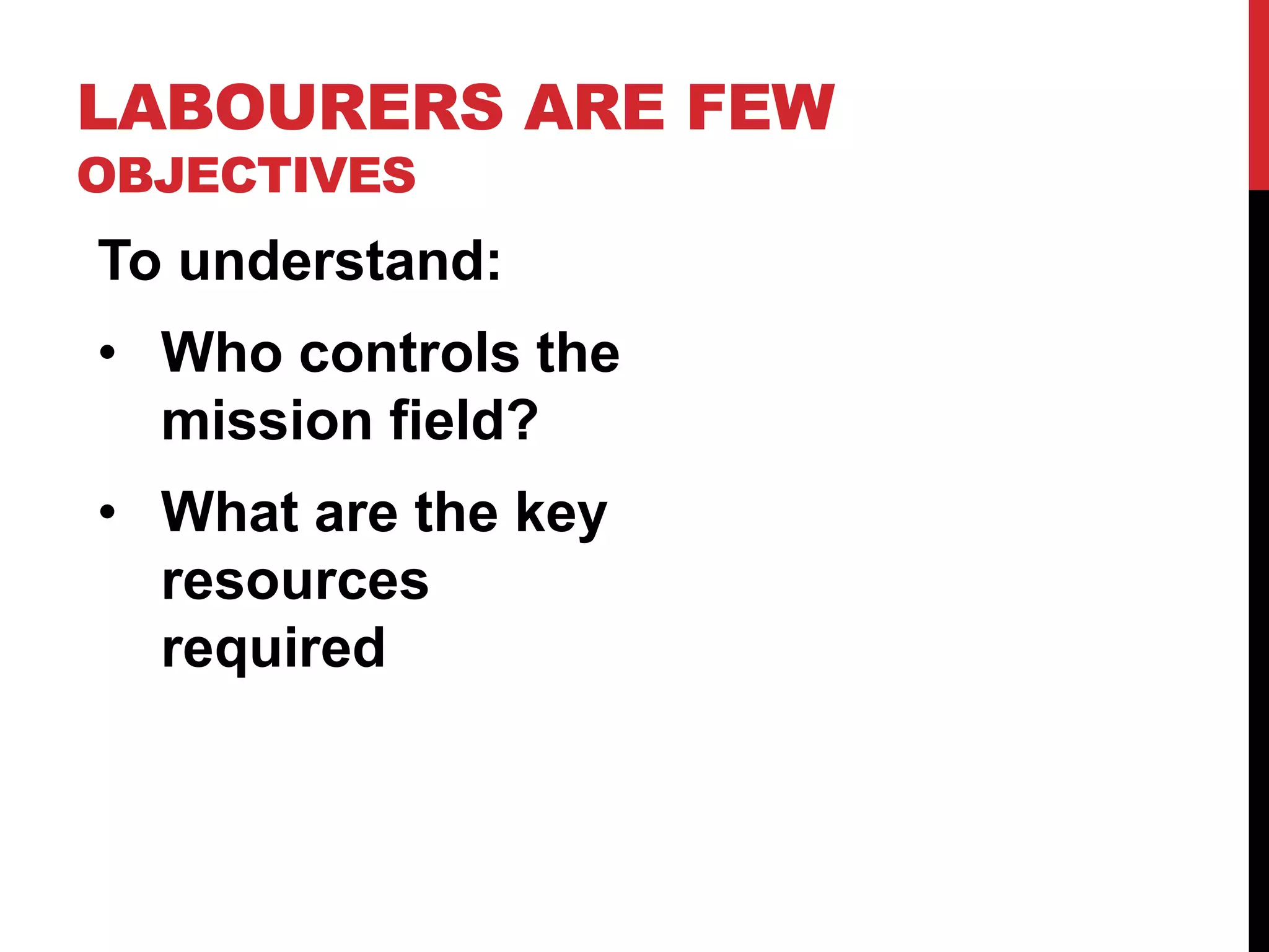 Gracious Jesus 37 - Labourers are few | PPTX