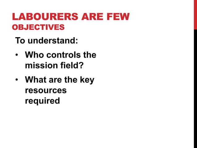 Gracious Jesus 37 - Labourers are few | PPTX | Christianity | Religion ...